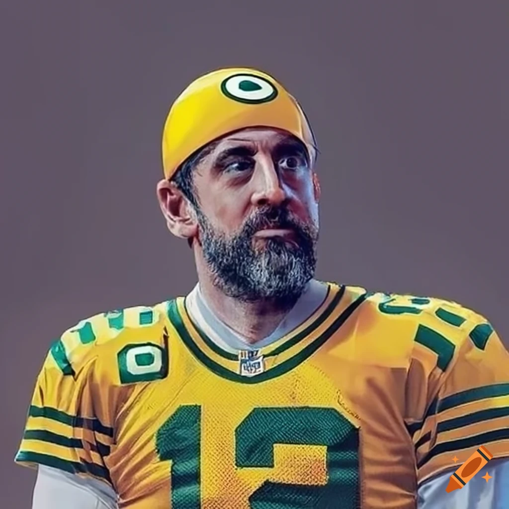Satirical depiction of aaron rodgers as the pope on Craiyon