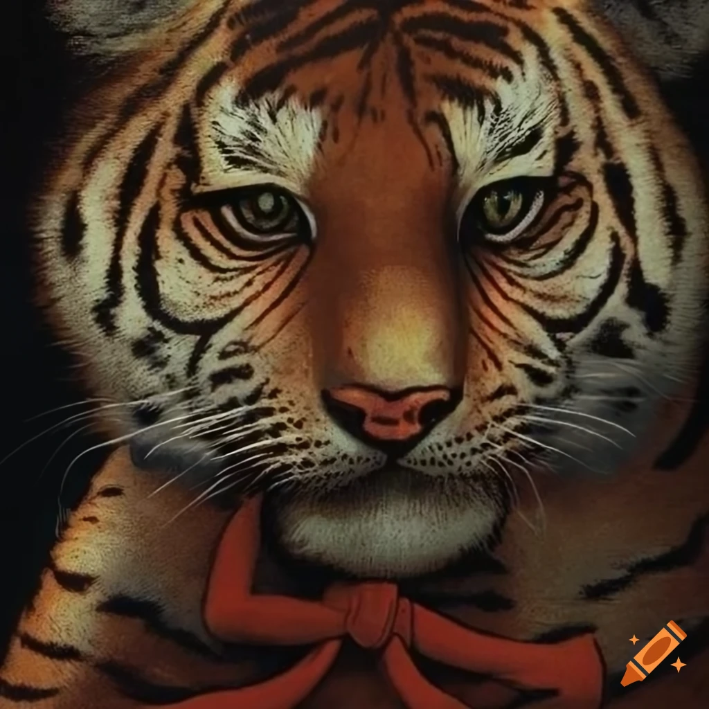 Tiger luck from noir graphic novel by norman rockwell on Craiyon