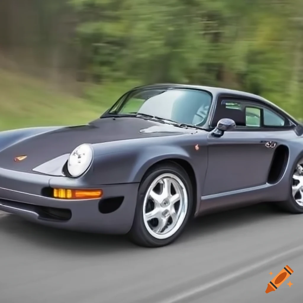 Porsche 959 and dodge challenger in high resolution on Craiyon