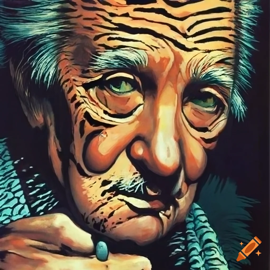 Tiger luck from noir graphic novel by norman rockwell in multi frame ...