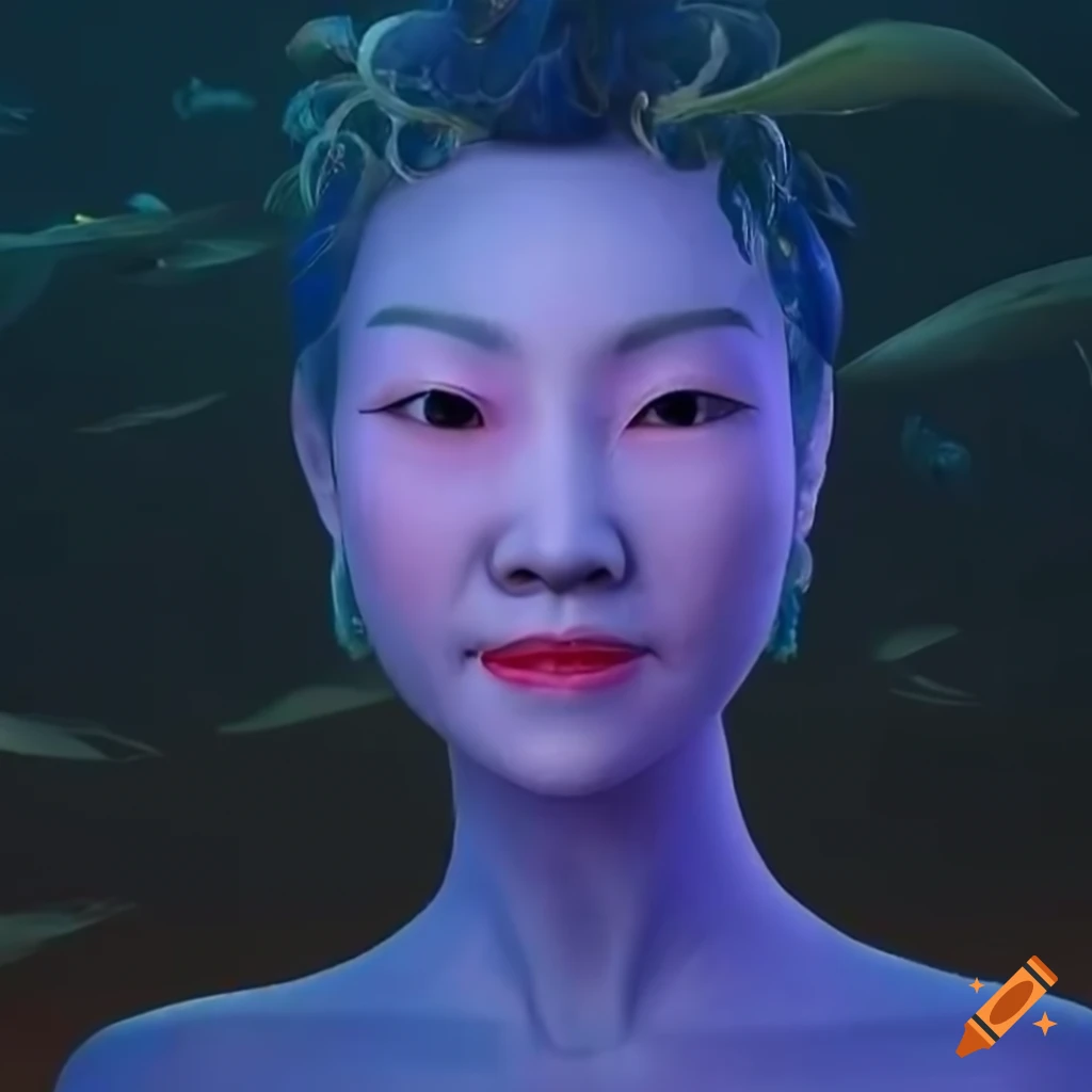 In a hyper-realistic scientific portrait, the captivating allure of ...