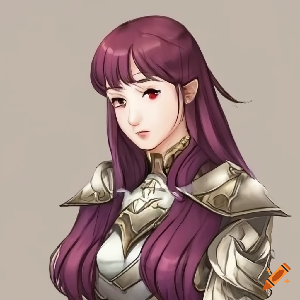 Portrait of a beautiful woman as a Pegasus Knight in Fire Emblem on Craiyon