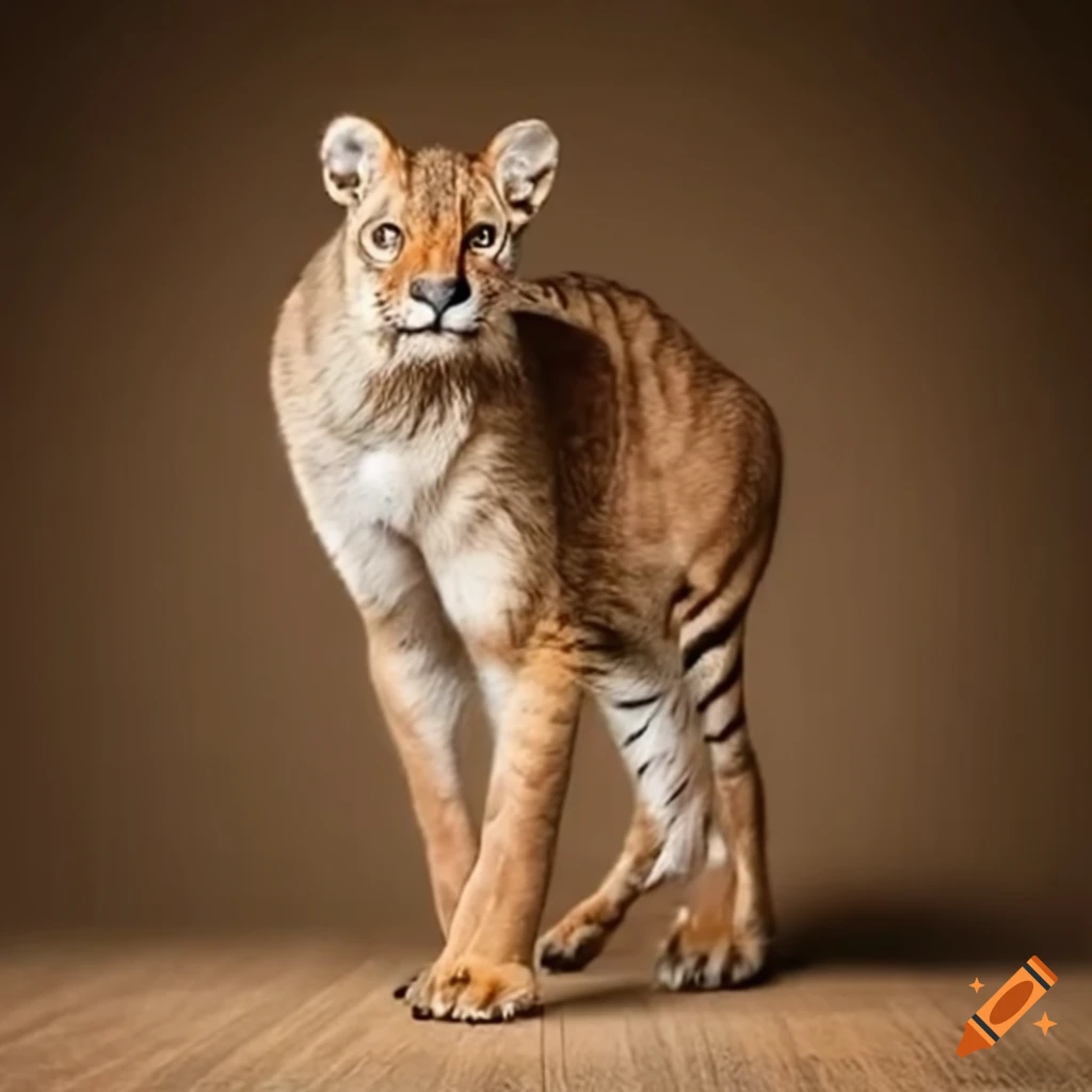 Hybrid animal with long legs and a cute face on Craiyon