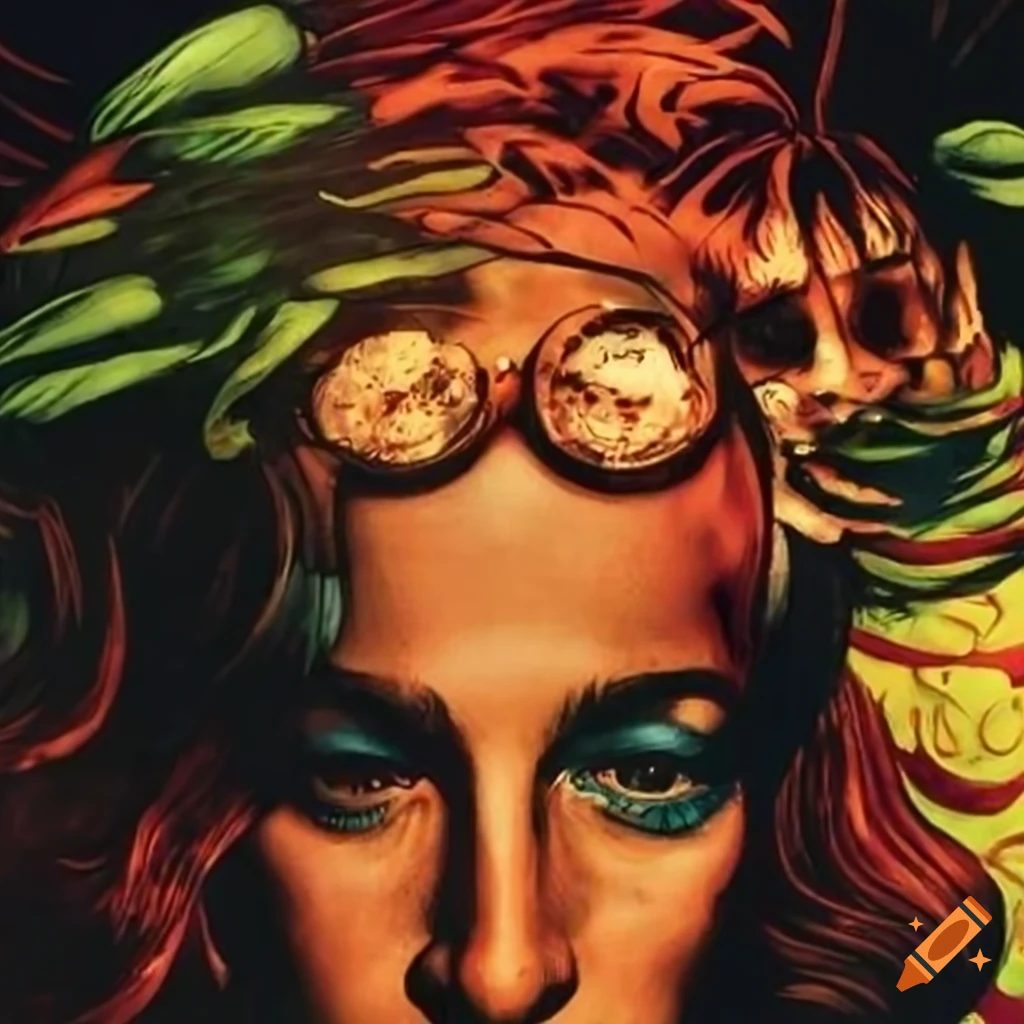 Luscious tropical lsd noir graphic novel by norman rockwell in high ...