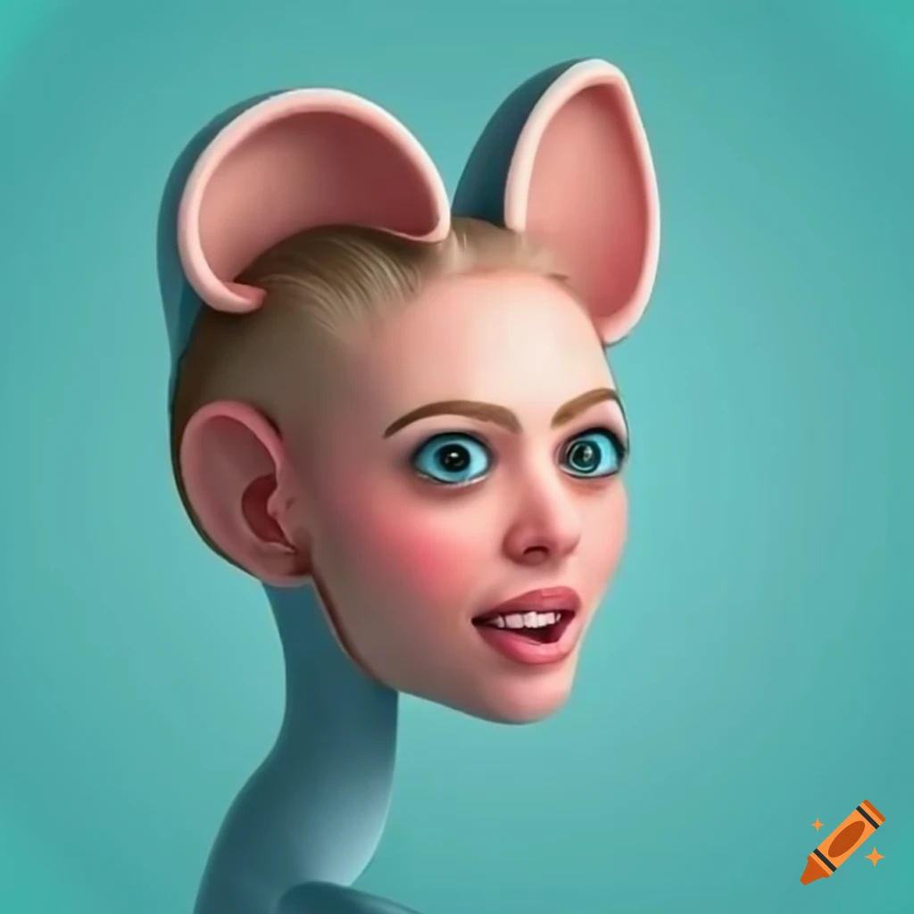 Anthropomorphic ears having a party on Craiyon