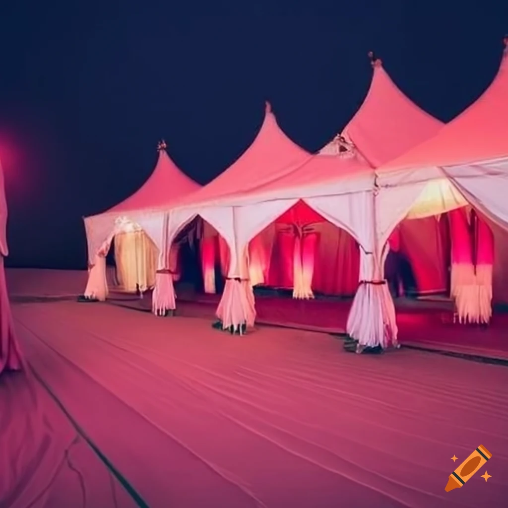 Traditional muslim wedding tent on Craiyon