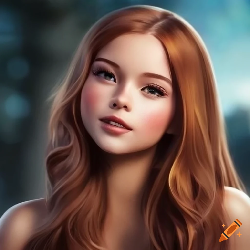 Portrait of Mabel Pines in high-resolution real-life super-detailed ...