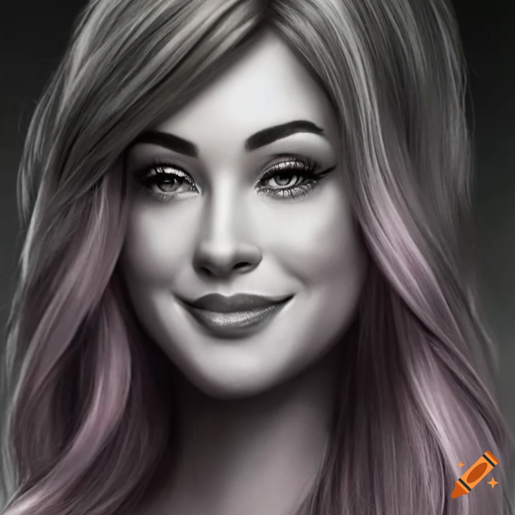 Beautiful Mom portrait morphed into Mabel Pines character on Craiyon