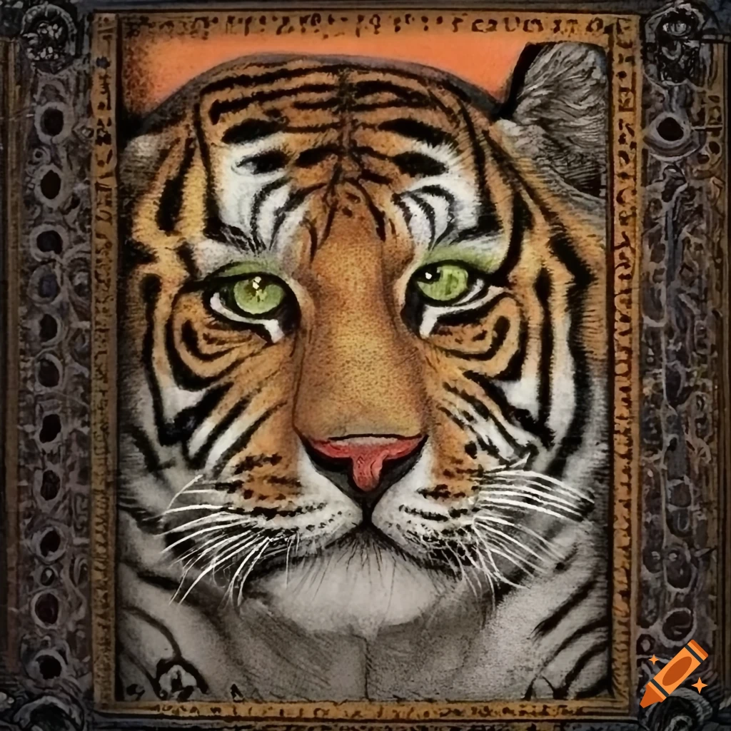 Tiger luck from noir graphic novel by norman rockwell on Craiyon