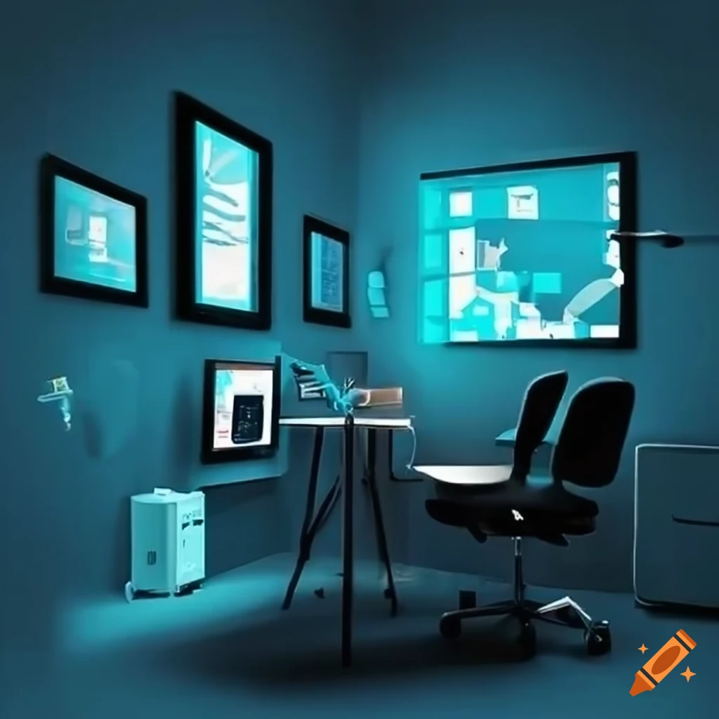 Digital marketing agency office interior on Craiyon