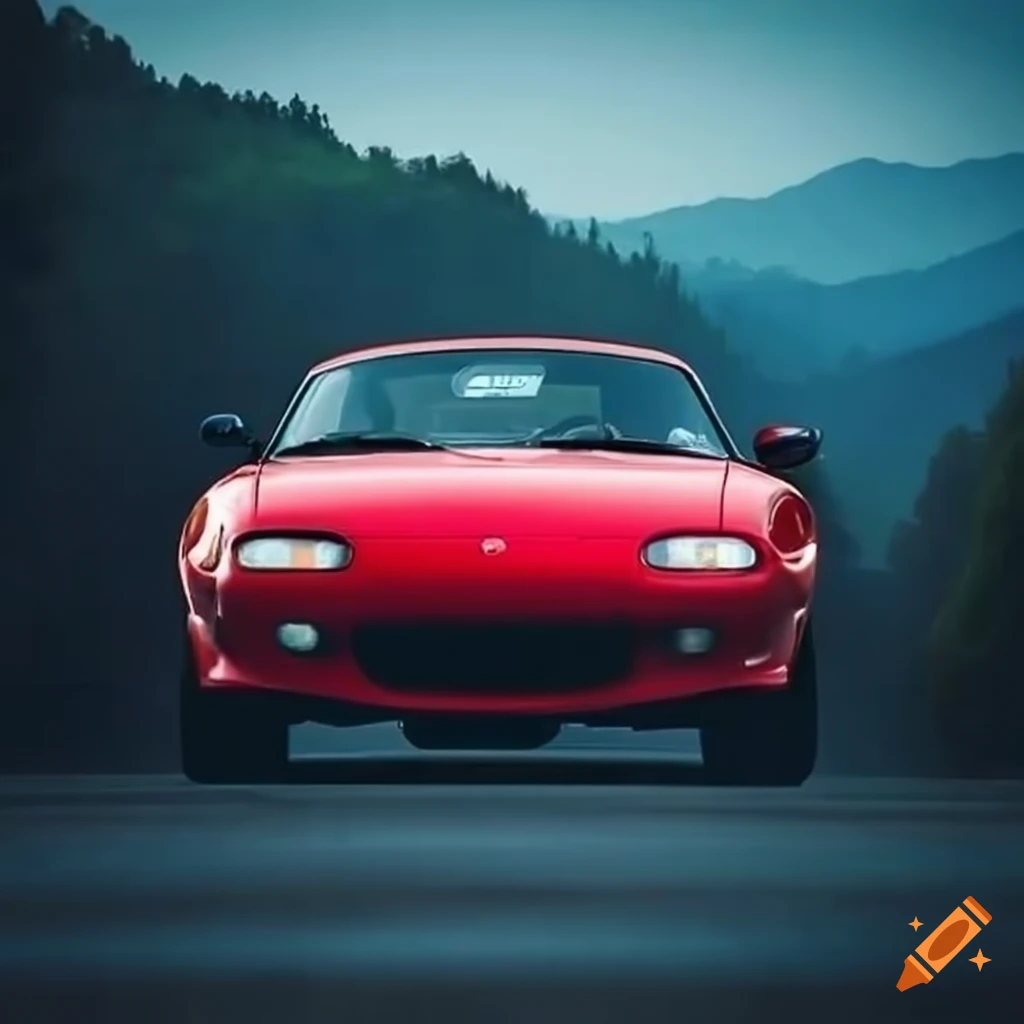 Mazda Miata NA and Nissan Silvia S15 with a Japanese landscape in the ...