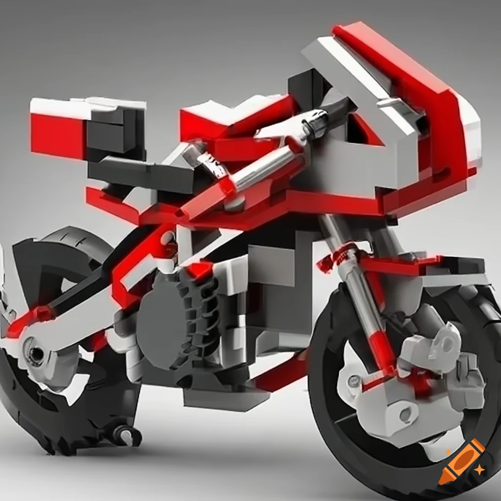 Lego bimota tesi 3d final version motorcycle model on Craiyon