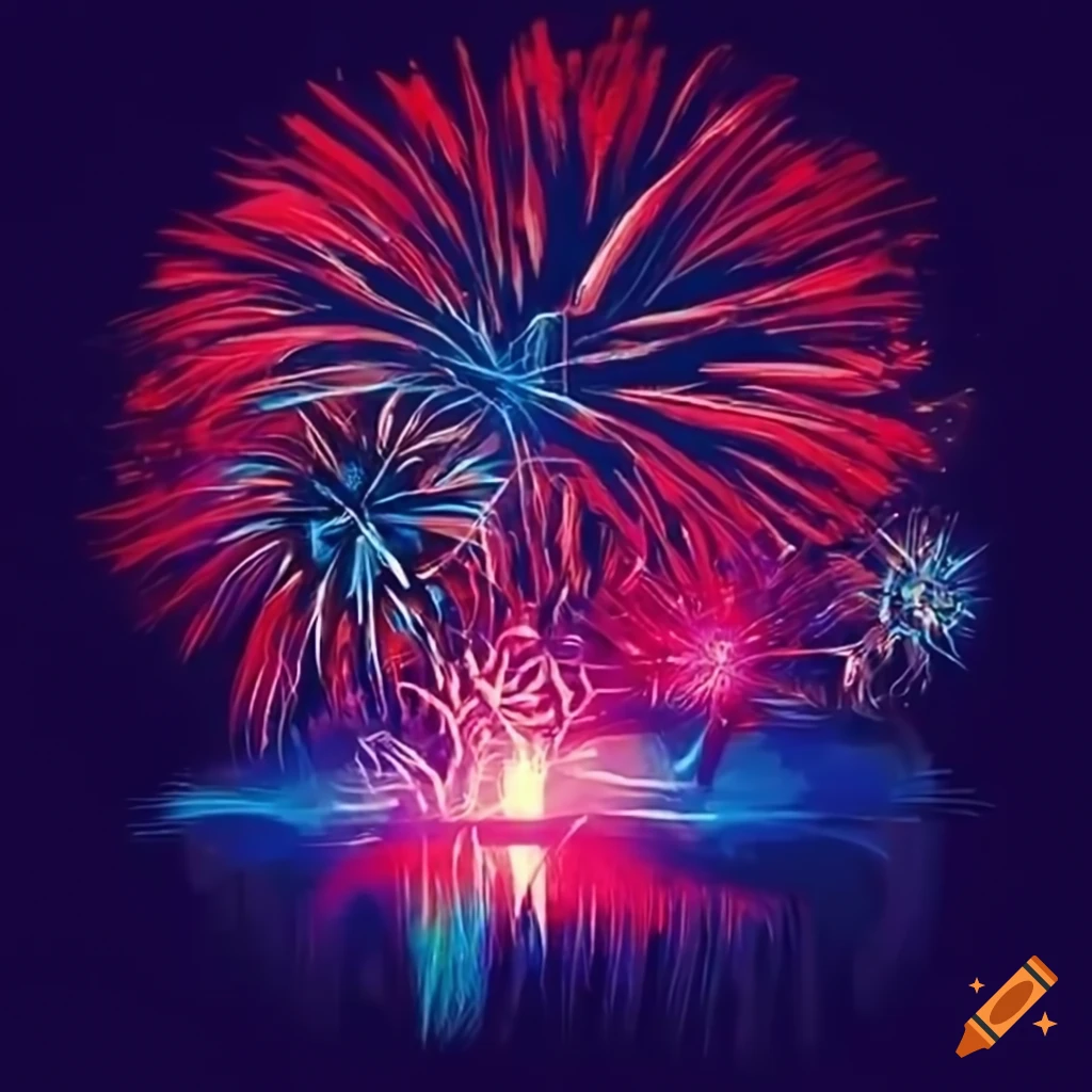 Happy new year greetings drawing on Craiyon