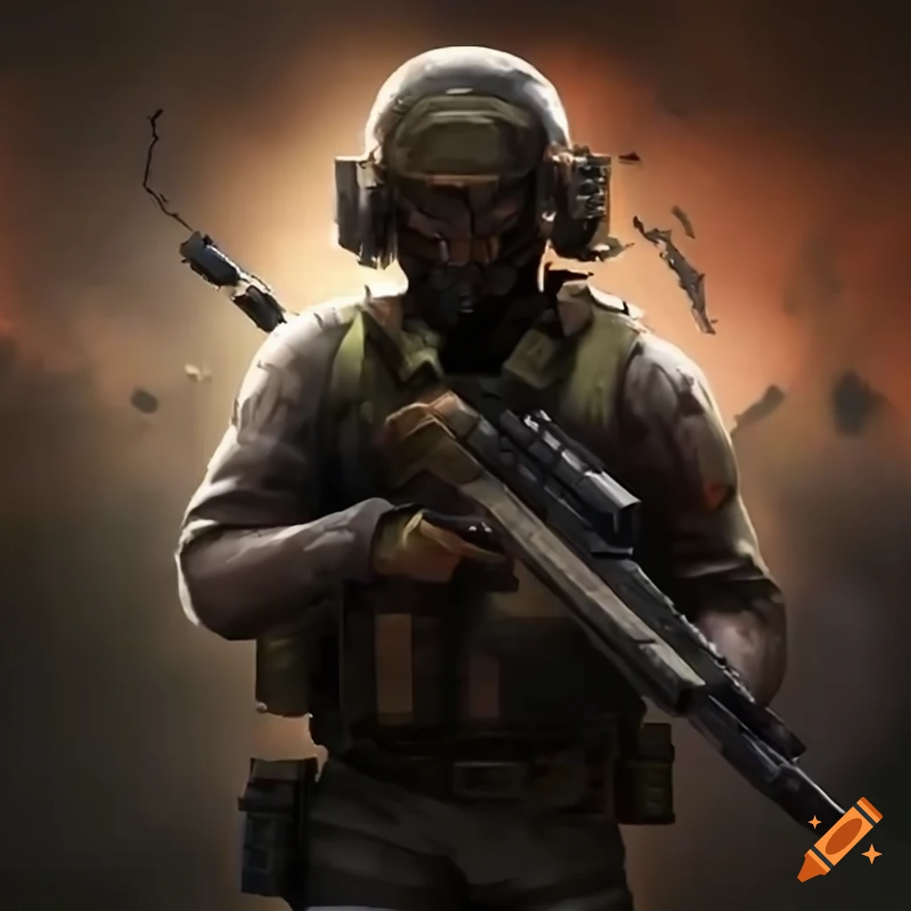 Modern strike online game screen on Craiyon