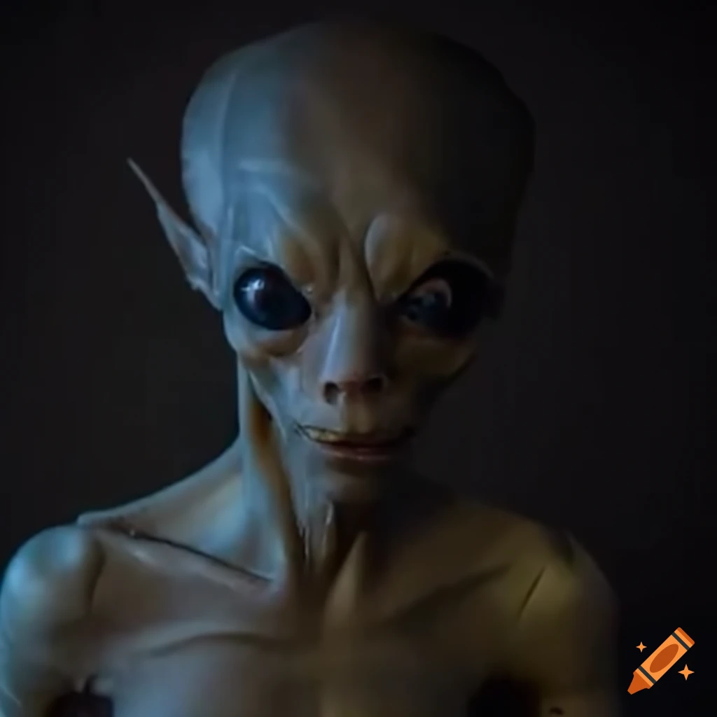 Hostile humanoid alien creature captured in night-time security footage ...