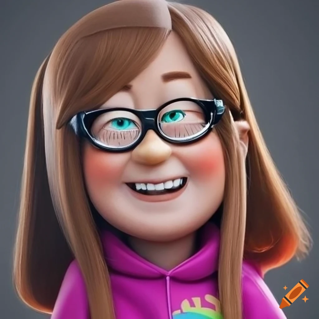 Beautiful mom portrait morphs into mabel pines on Craiyon