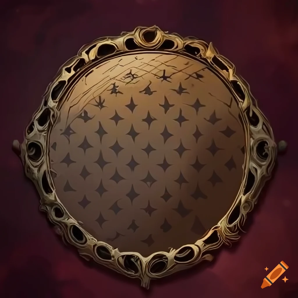 DnD circular character frame token on Craiyon