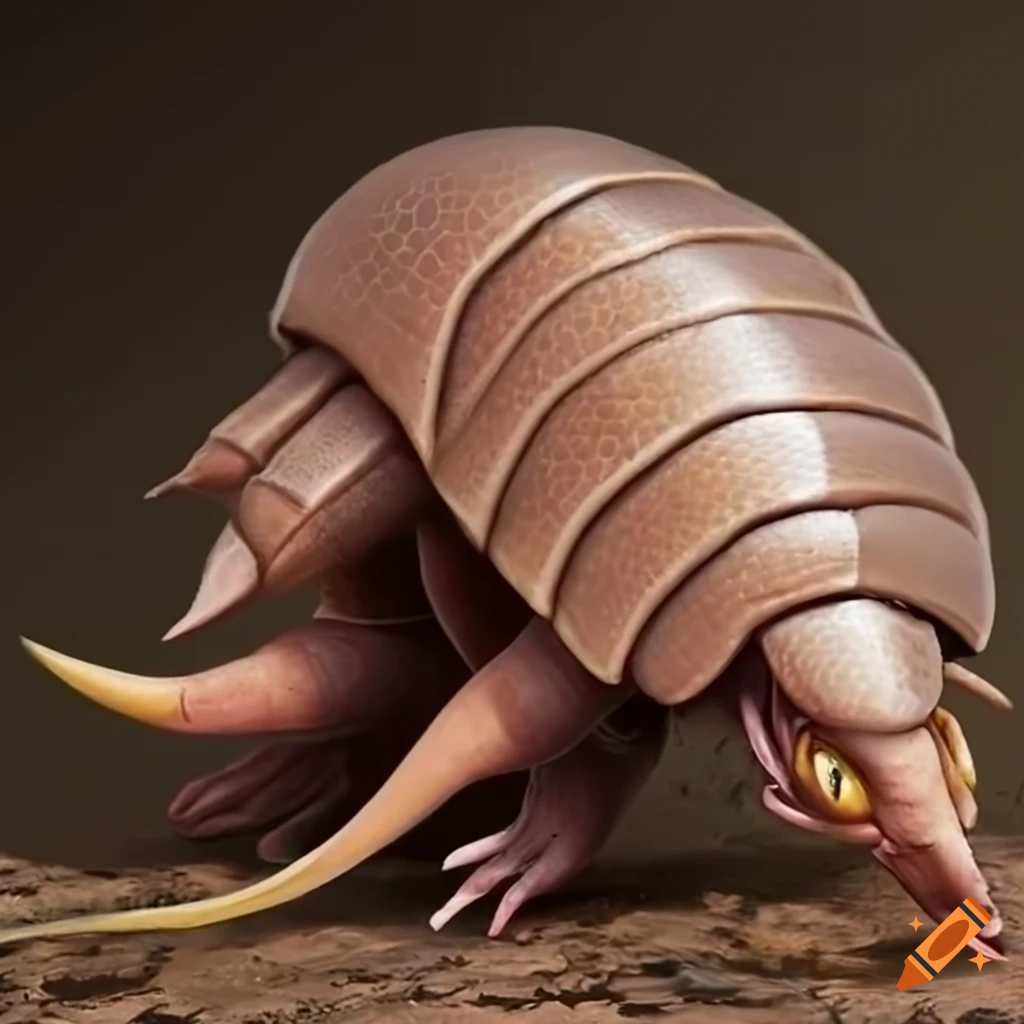 Armadillo and giant isopod fusion on Craiyon