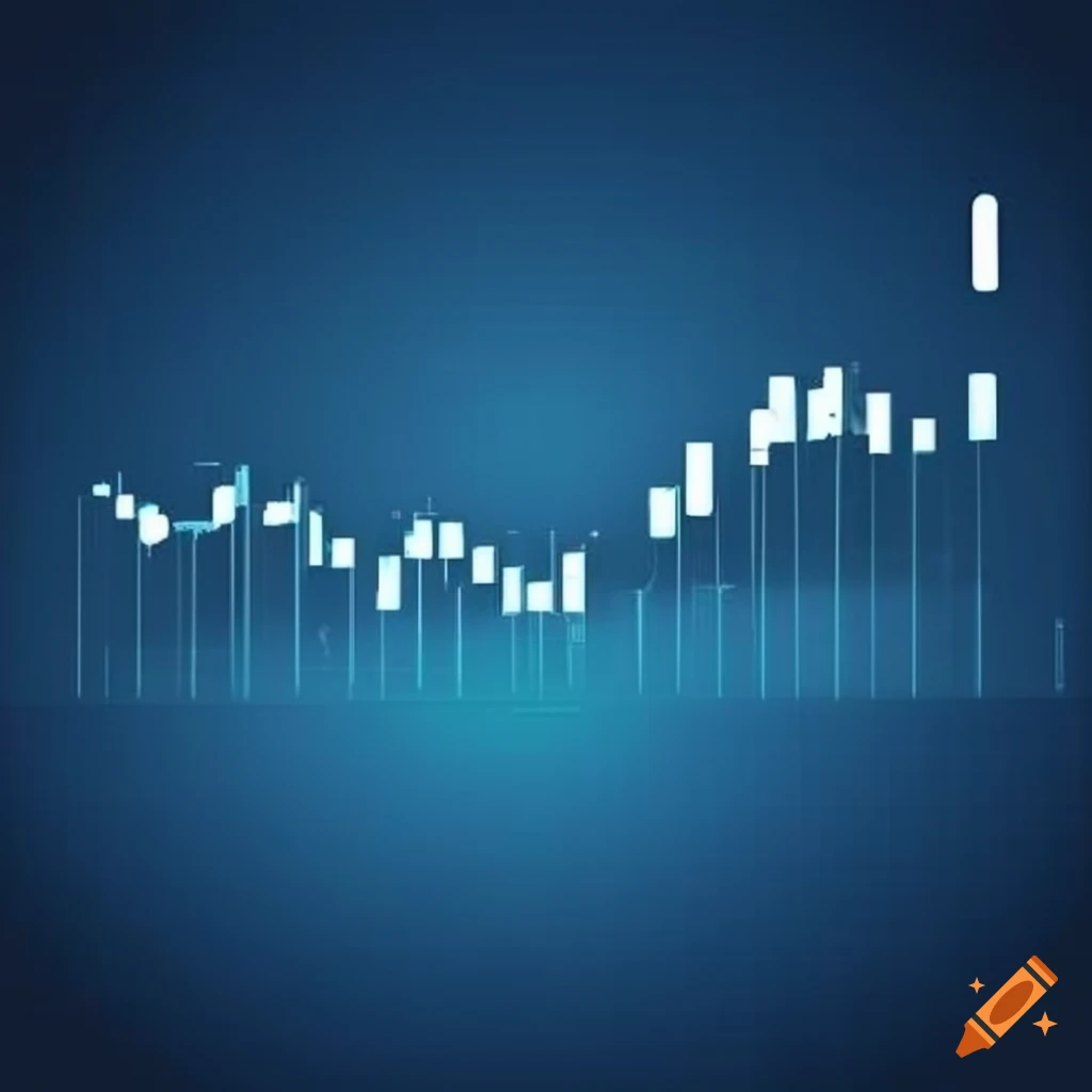 Professional navy blue graph charts for business meetings or reports on Craiyon