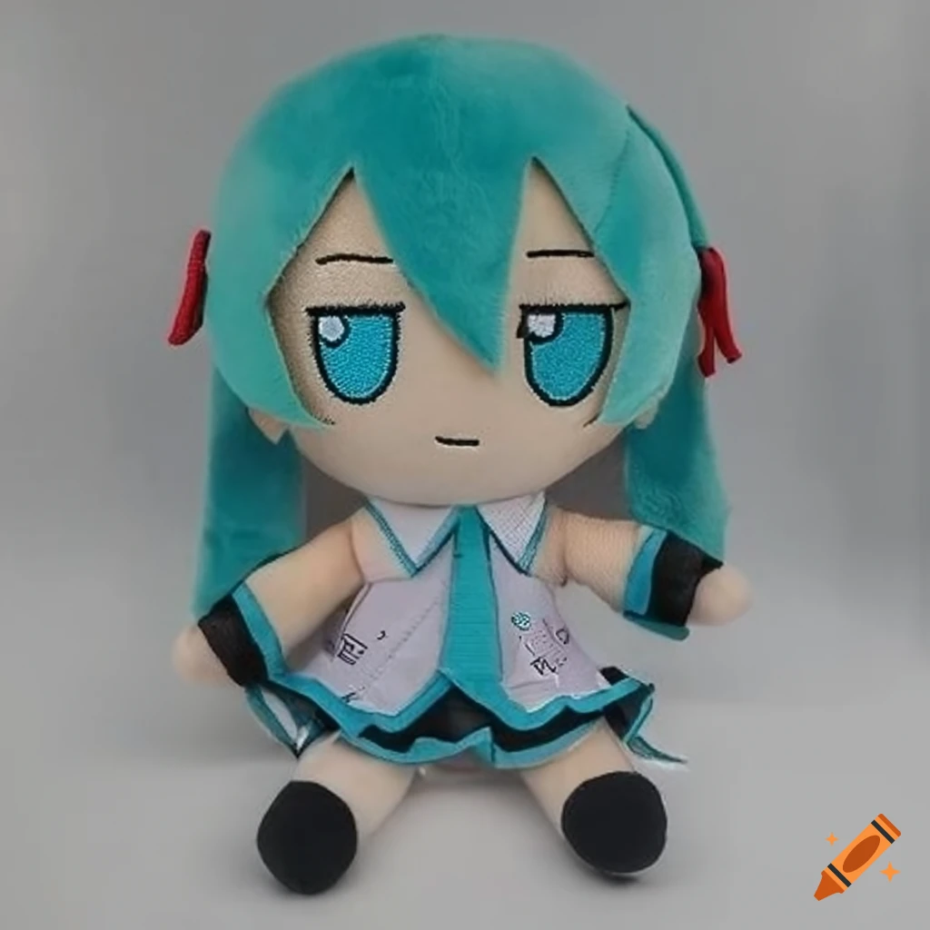 Hatsune miku fumo plush on Craiyon