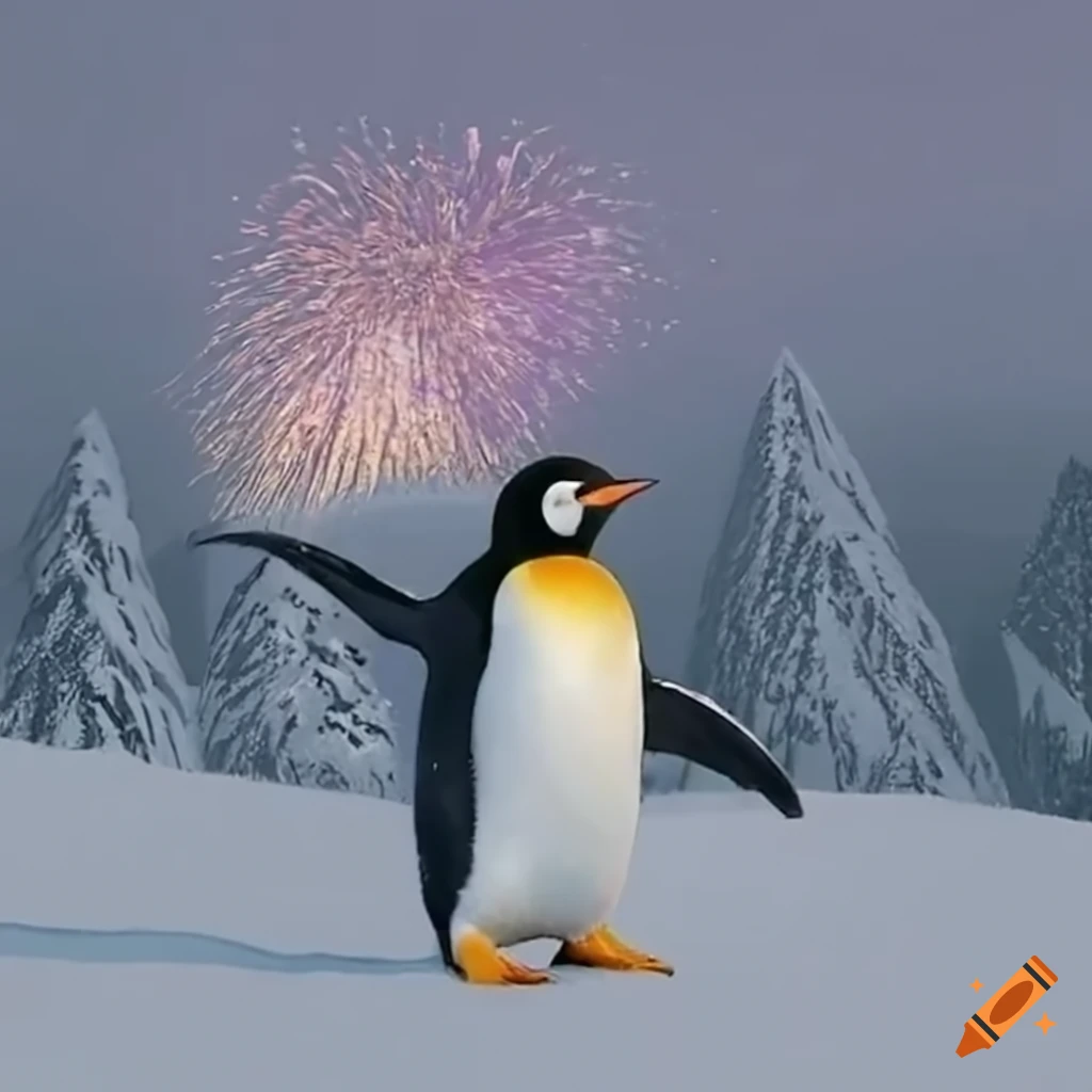 Penguins Celebrating