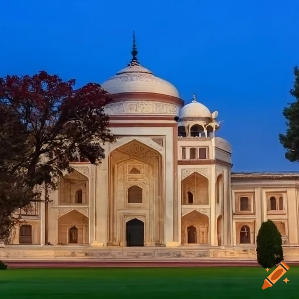 Facade of a mughal mahal building in whitemarsh lynnewood architectural ...