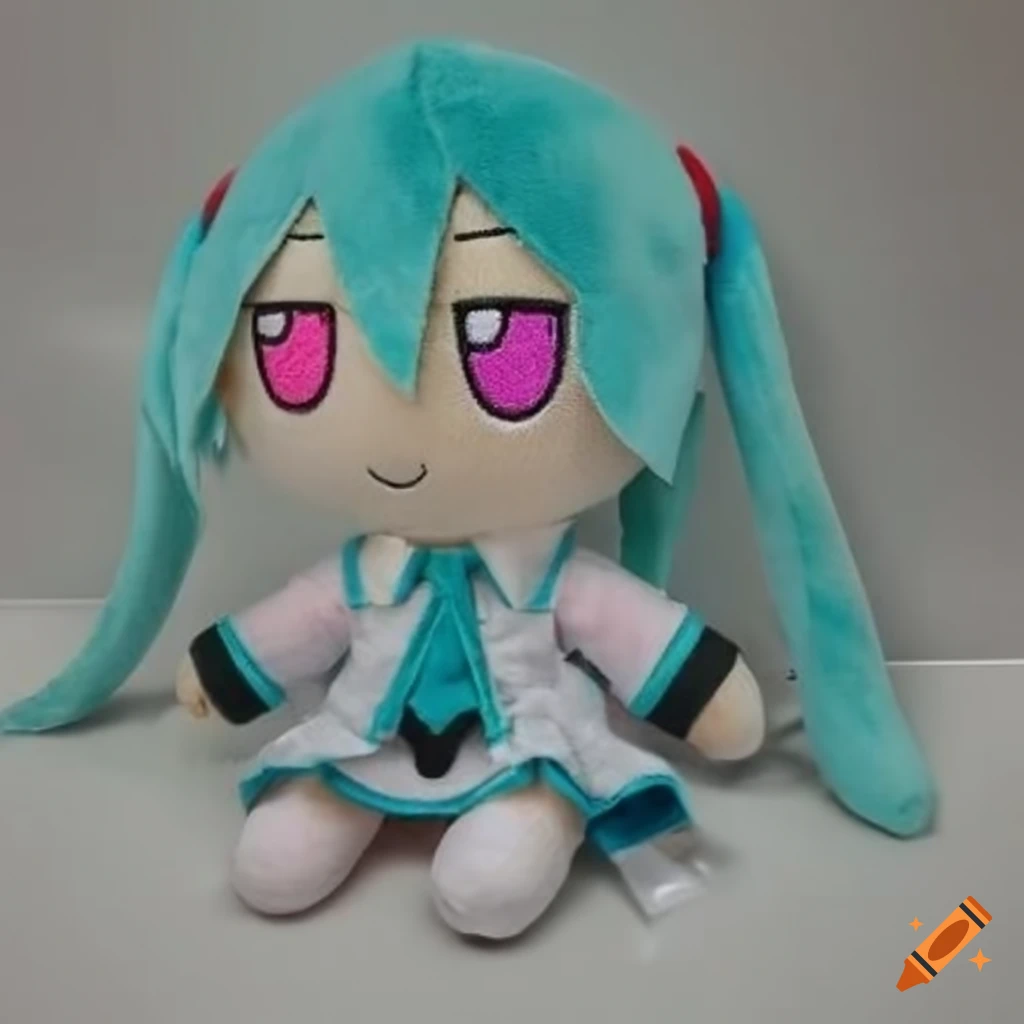 Hatsune miku fumo plush on Craiyon