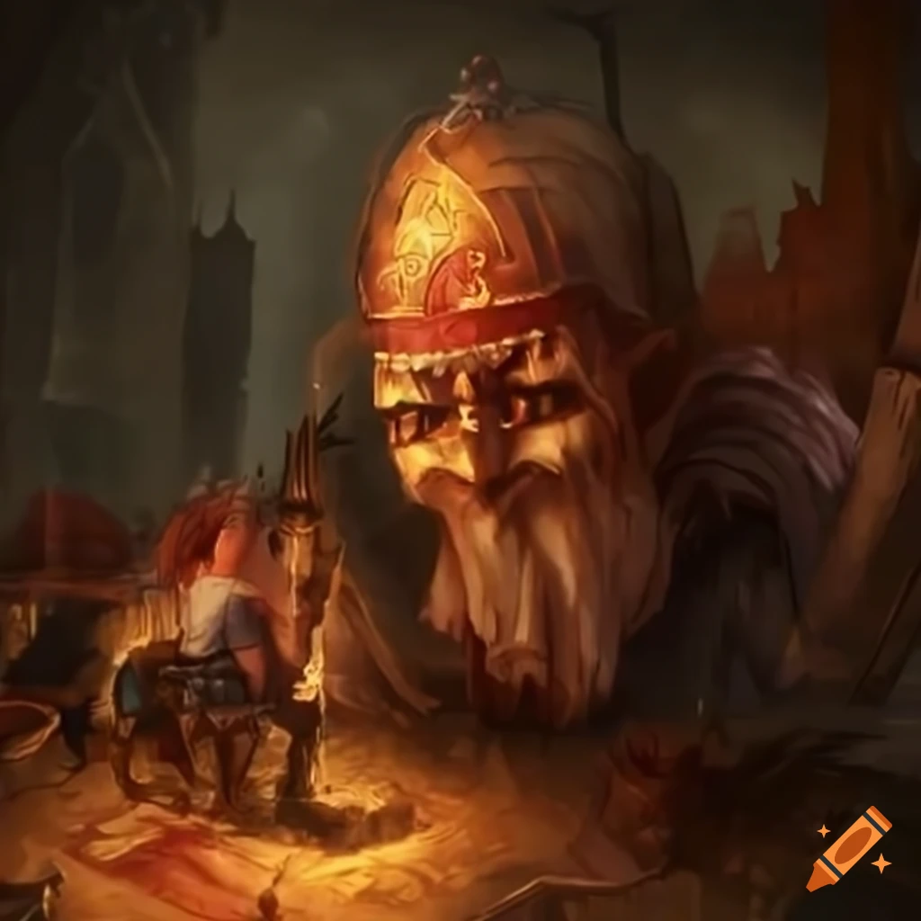 Market scene in the emperor castle in rpg fantasy game on Craiyon