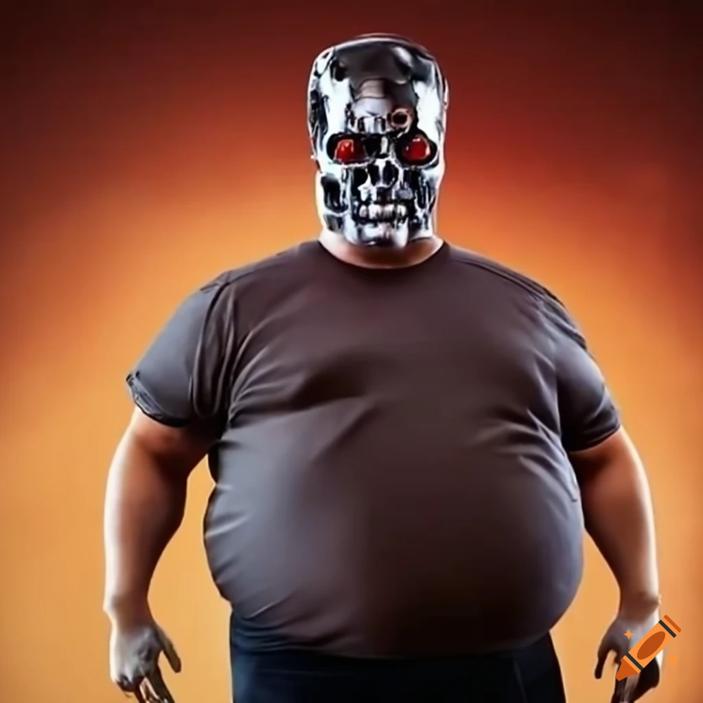 Cosplay of the terminator character by a man on Craiyon