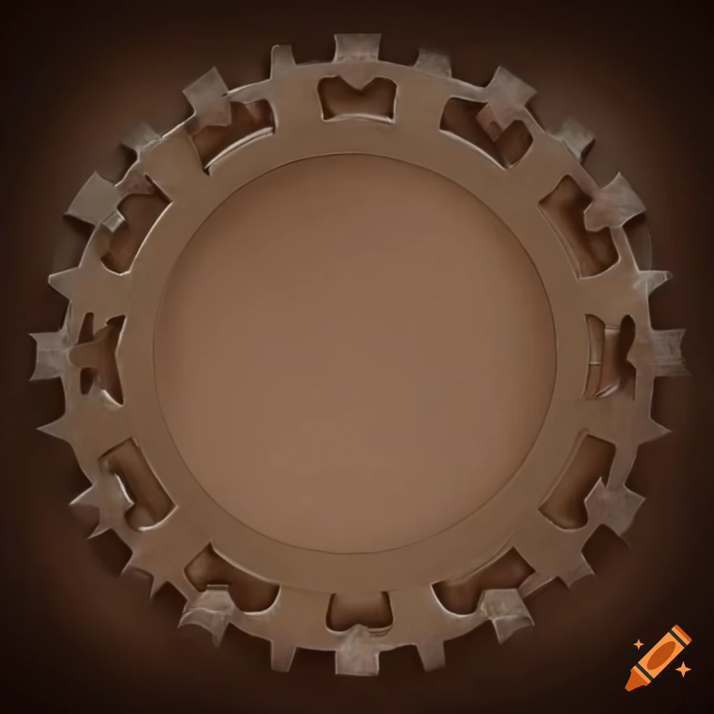 Beautifully detailed cog on blank paper on Craiyon