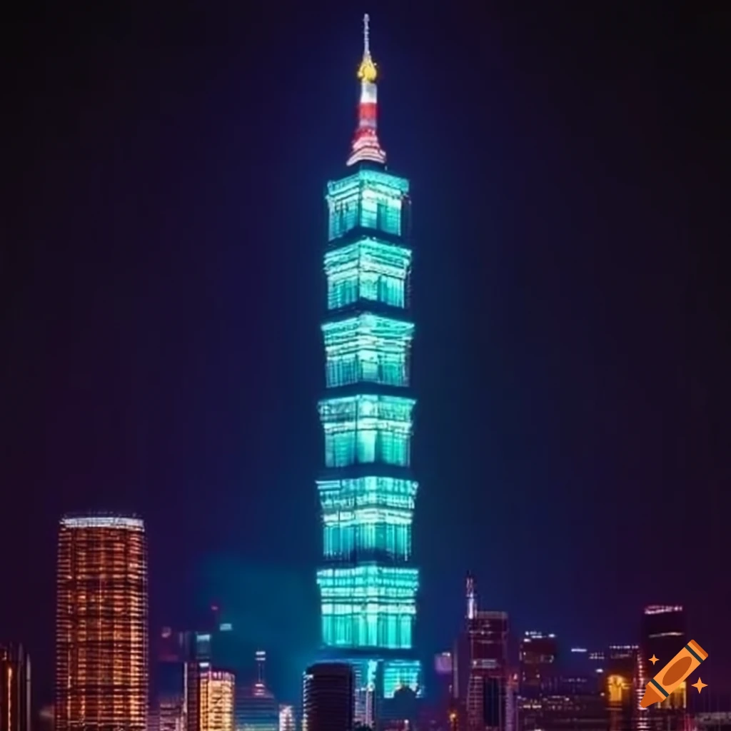 Taipei 101 building on Craiyon