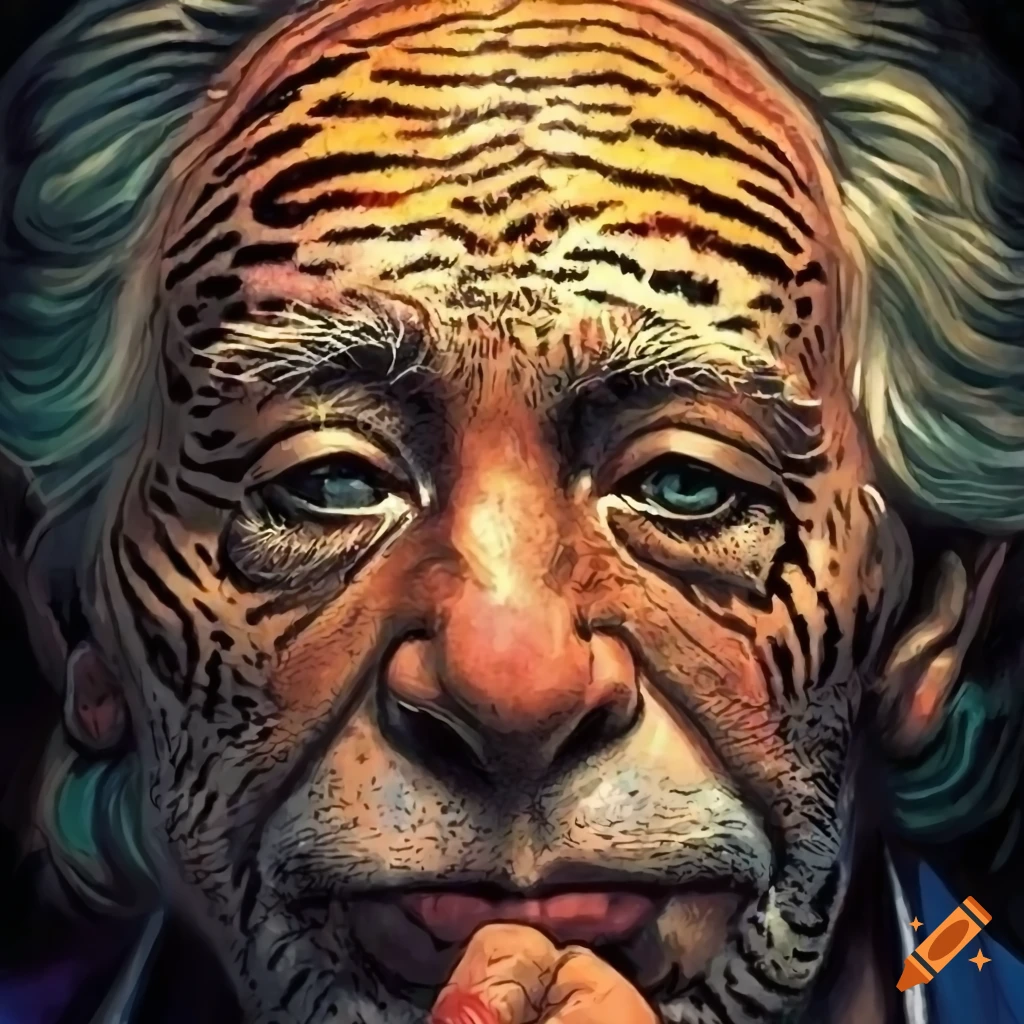 Tiger luck from noir graphic novel by norman rockwell on Craiyon