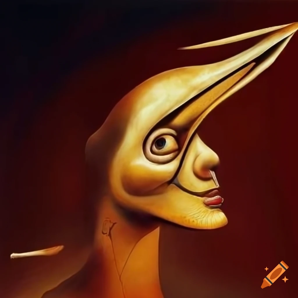 Pterodactyl by salvador dali on Craiyon