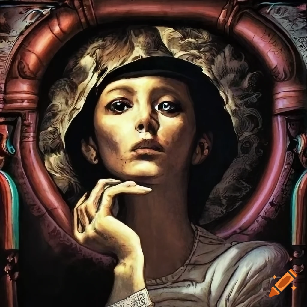 Graphic novel artwork with vivid and stunning detail on Craiyon