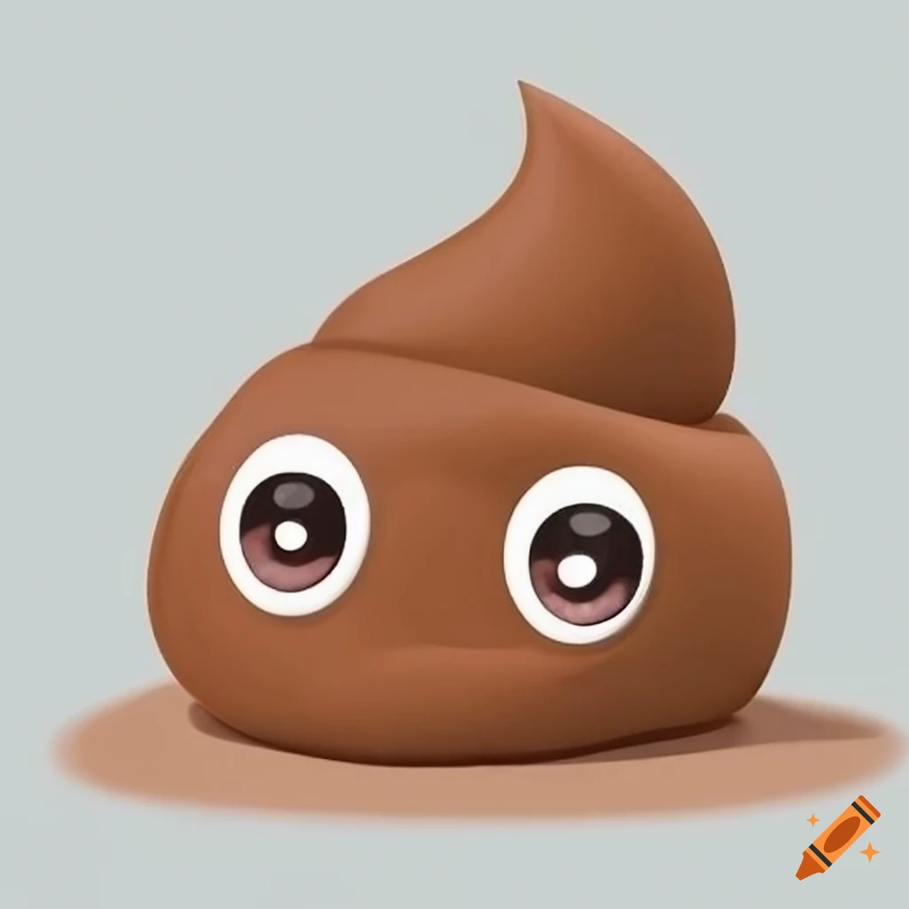 Cute poop illustration on Craiyon