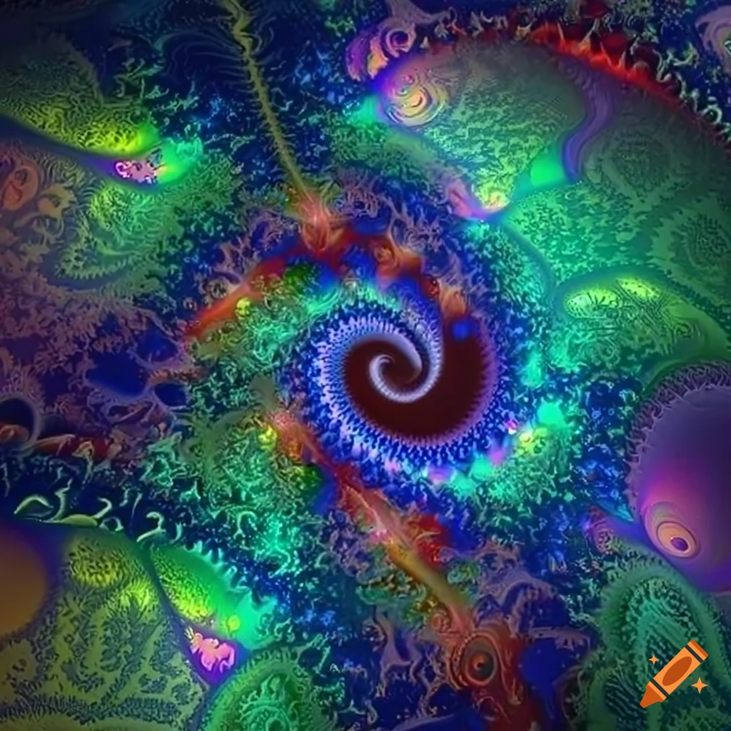 Fractal art pattern on Craiyon