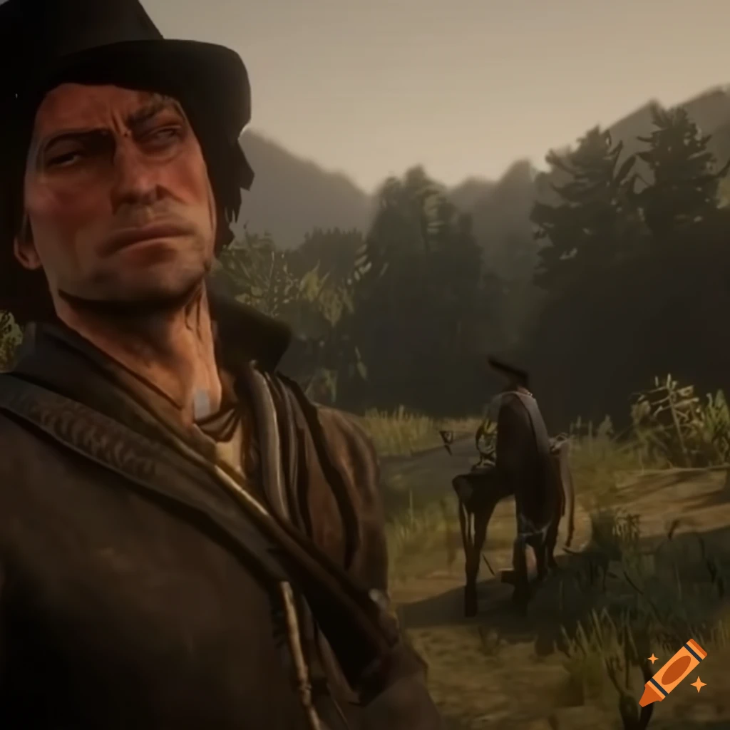 Red dead redemption game screenshot on Craiyon