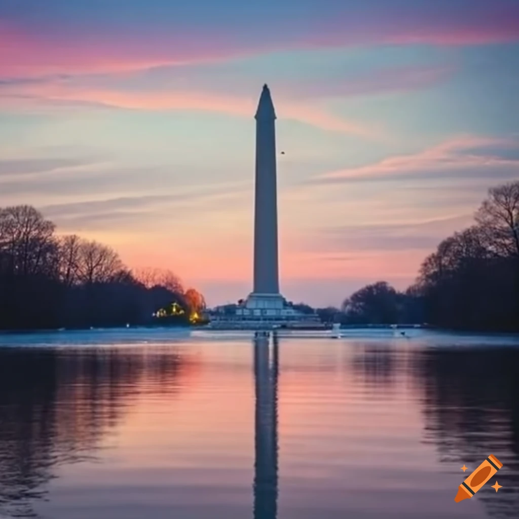 Lovely washington dc park with romantic atmosphere on Craiyon