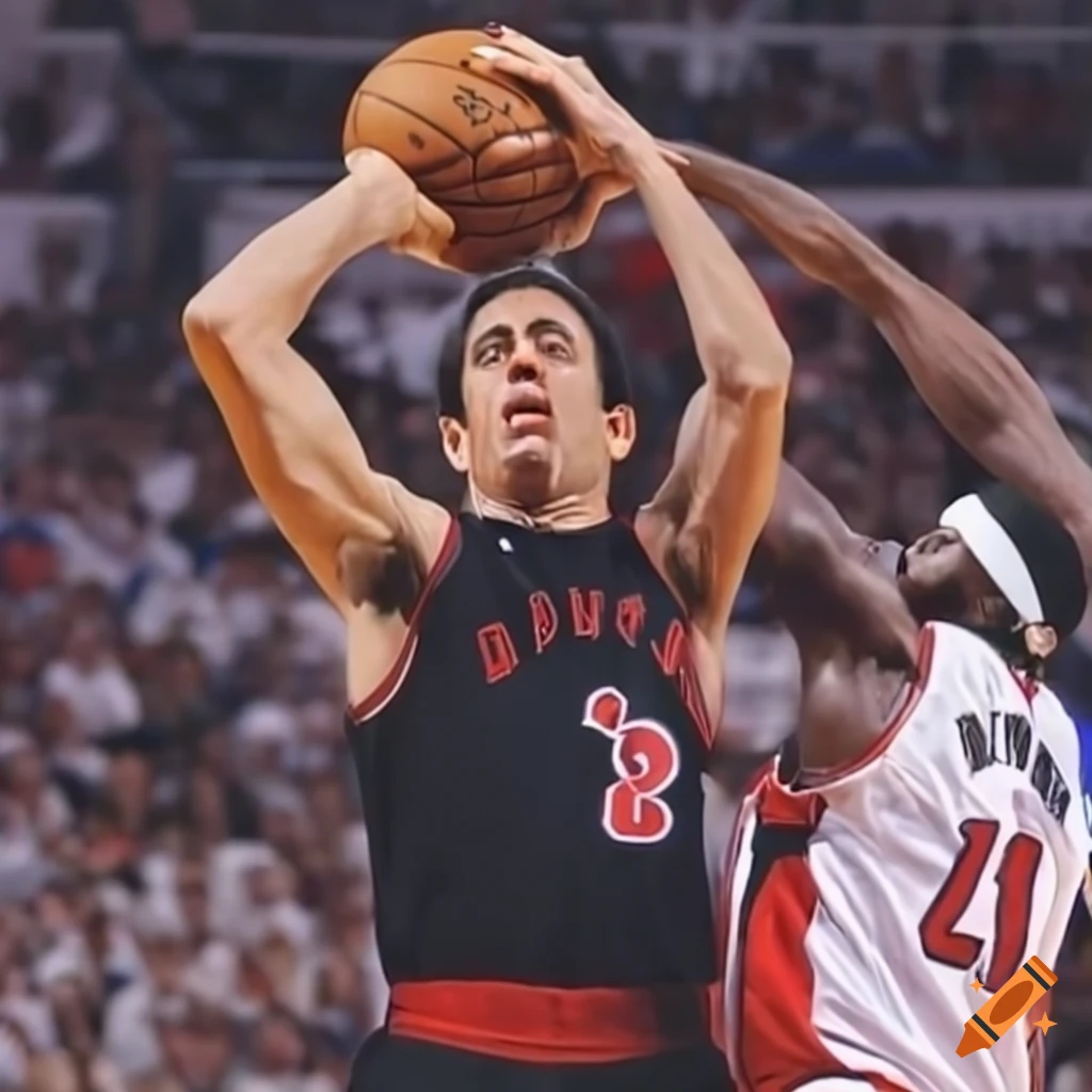 Jerry seinfeld playing for the toronto raptors on Craiyon