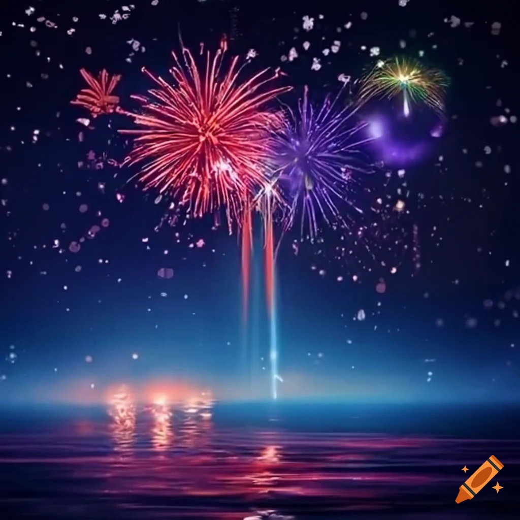 Happy new year celebration on Craiyon