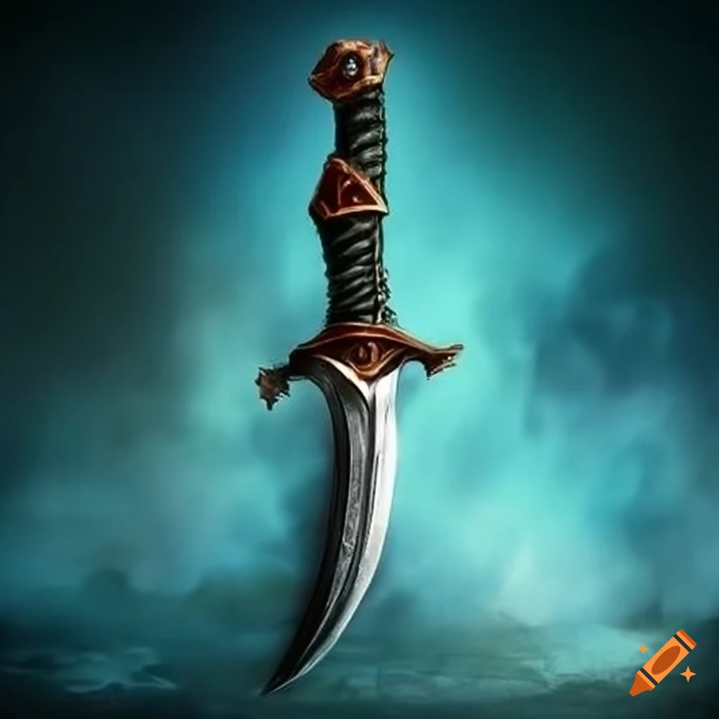 Fantasy dagger with the ability to speak with the dead on Craiyon