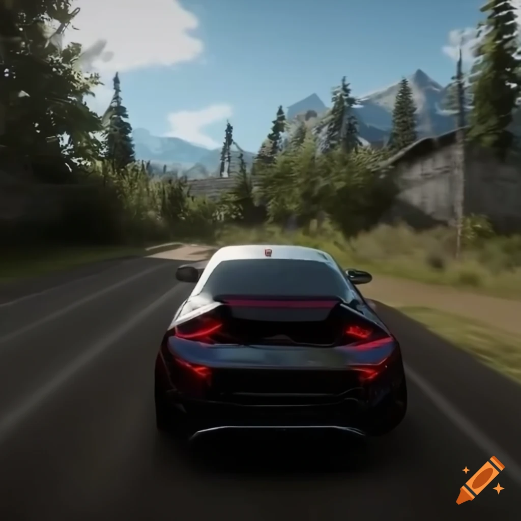 Screenshot of forza horizon 4 game on Craiyon