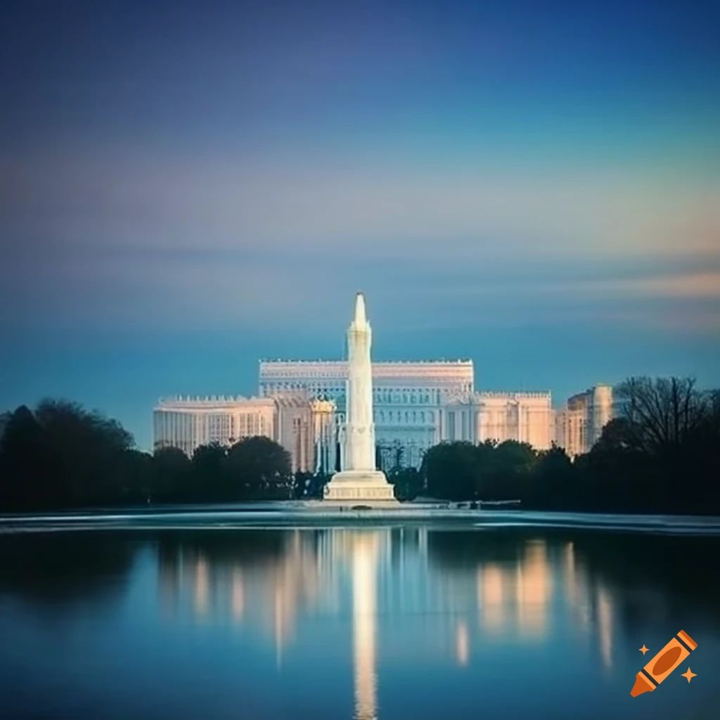 Romantic atmosphere in a beautiful washington dc park on Craiyon