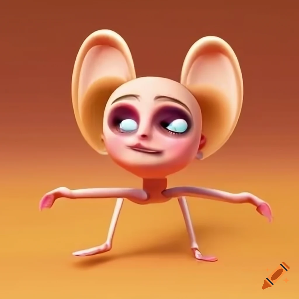 Cartoon of ears with arms and legs having a party on Craiyon