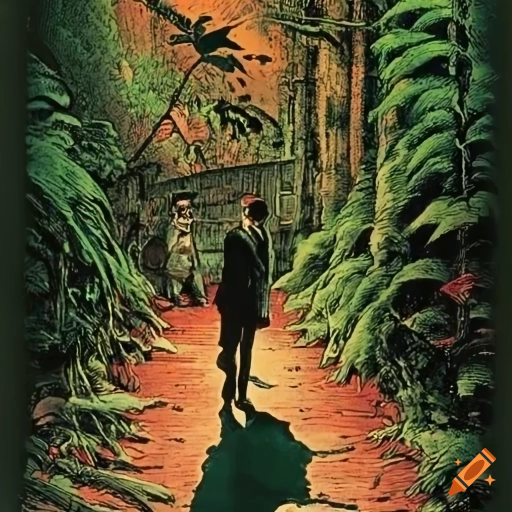 Illustration from noir graphic novel, lsd jungle, by norman rockwell on ...