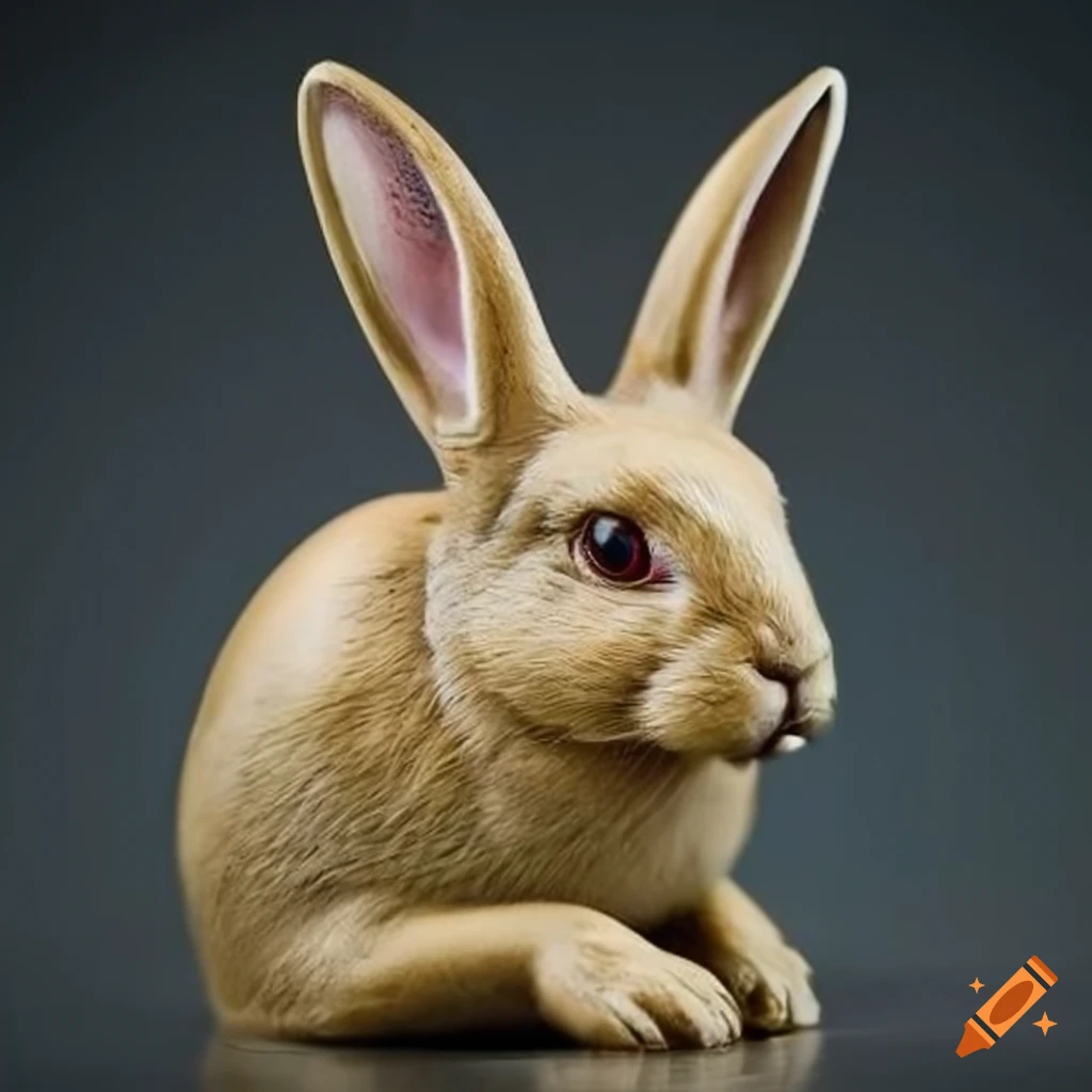 Art nouveau egg-laying rabbit on Craiyon