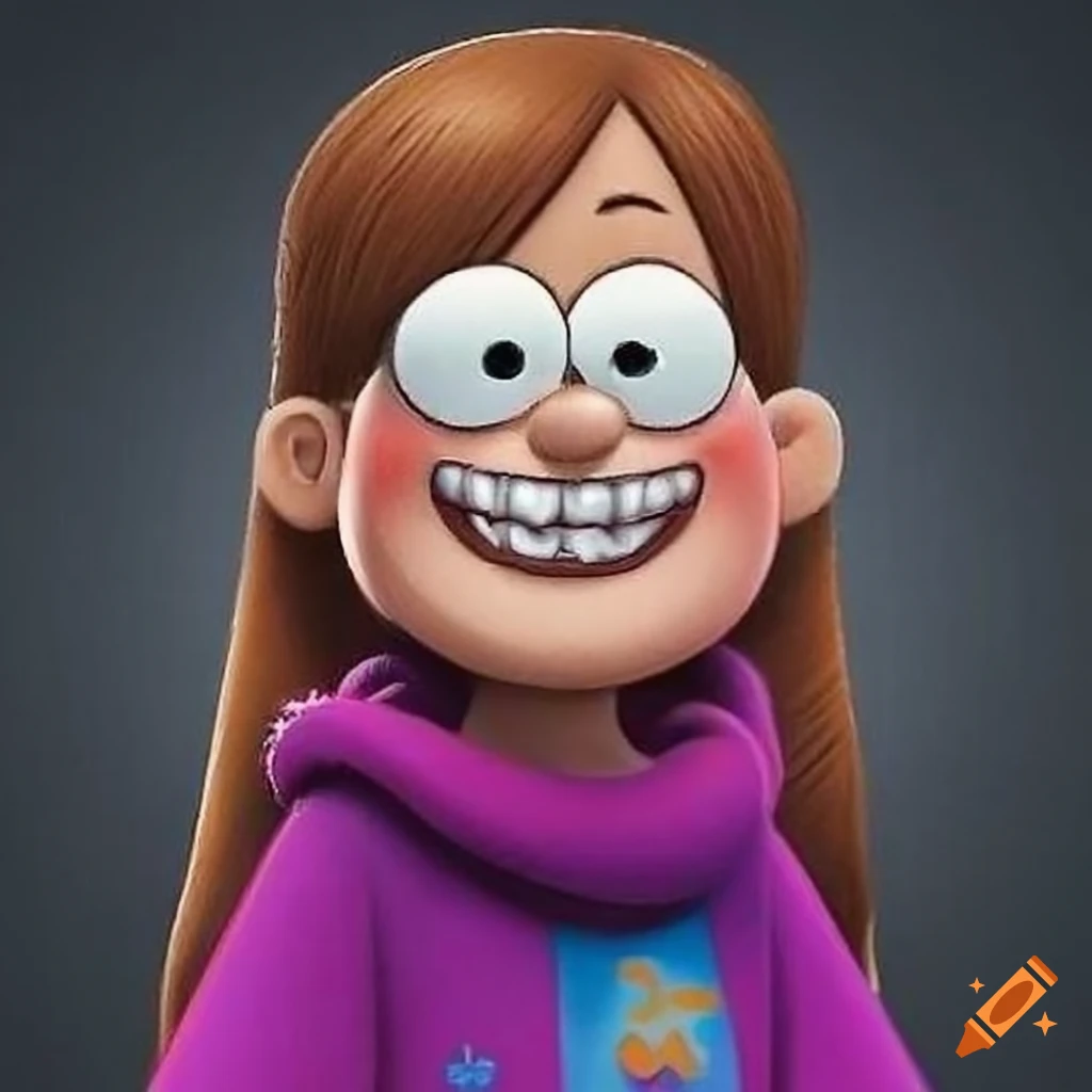 Realistic portrait of mabel pines in high-resolution 4k quality on Craiyon