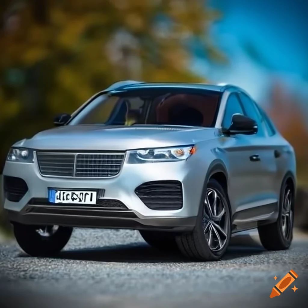 Modern silver suv model on Craiyon