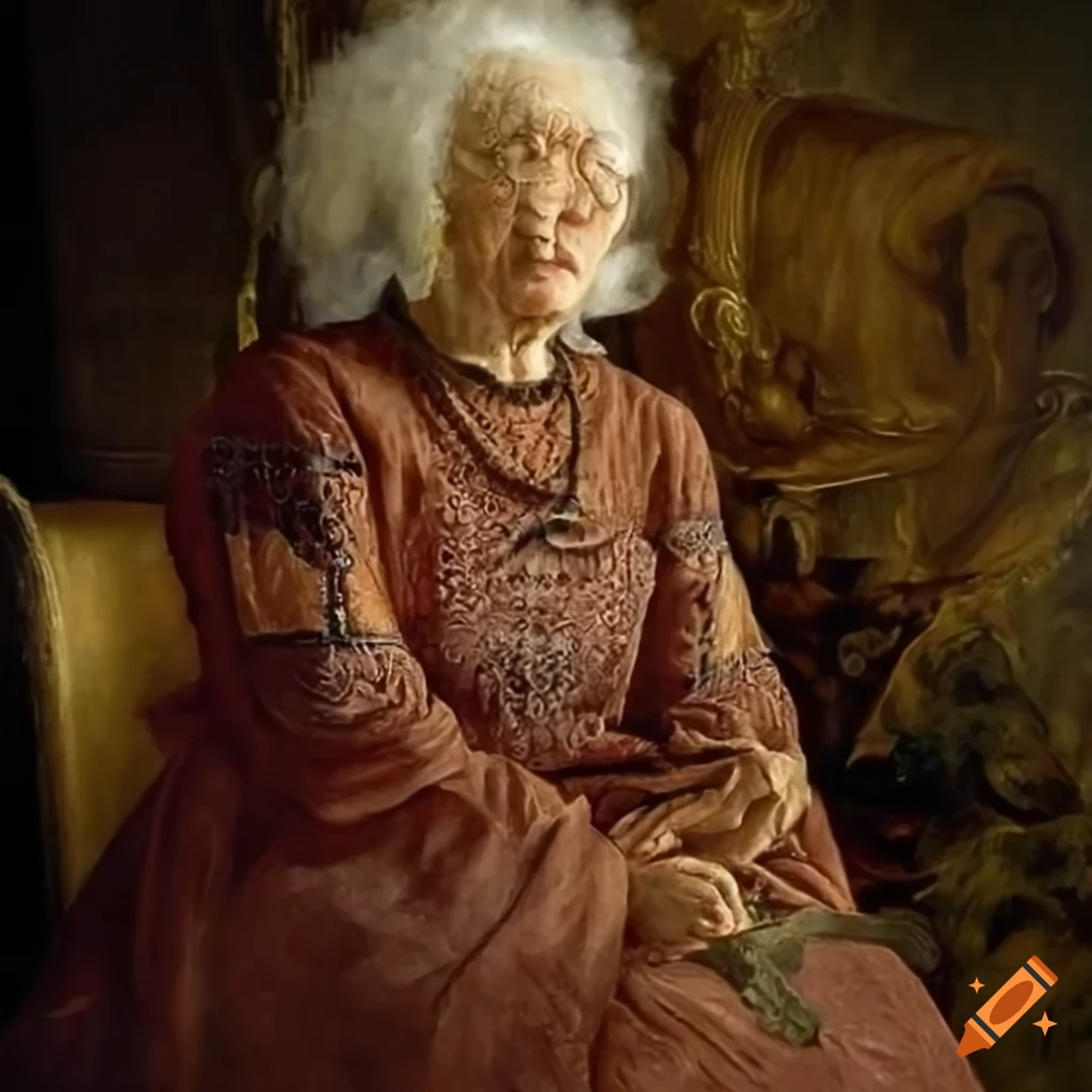 Renaissance painting of the fairy tale character mother holle on Craiyon