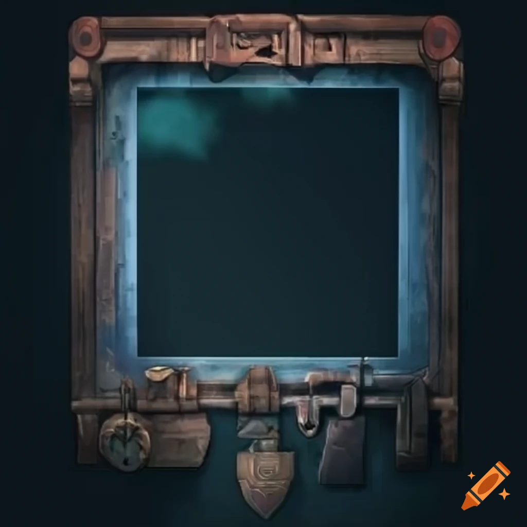 Ui rpg inventory gear slot frame border on Craiyon